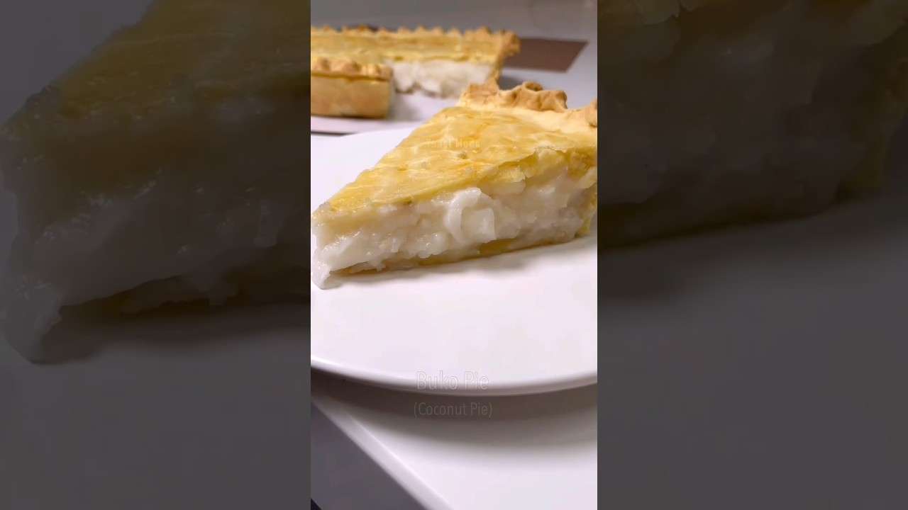 Buko Pie 🥥🥧| Coconut Pie #recipe #baking - PanKobo Japanese Bakery ...